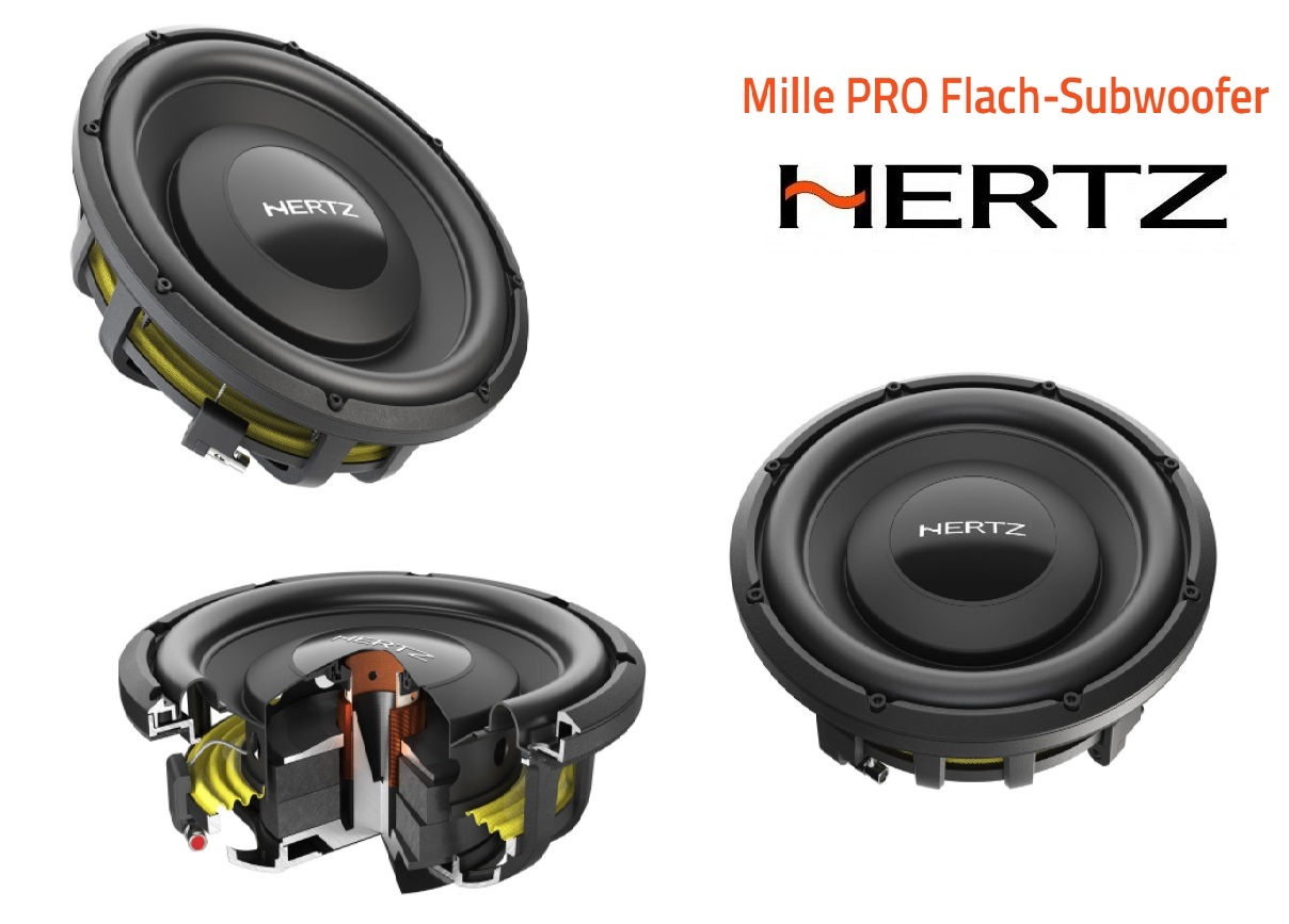 Hertz MPS 250 S2 Mille PRO Flachwoofer SHALLOW SUBWOOFER 10" 25cm Woofer 1000 Watt